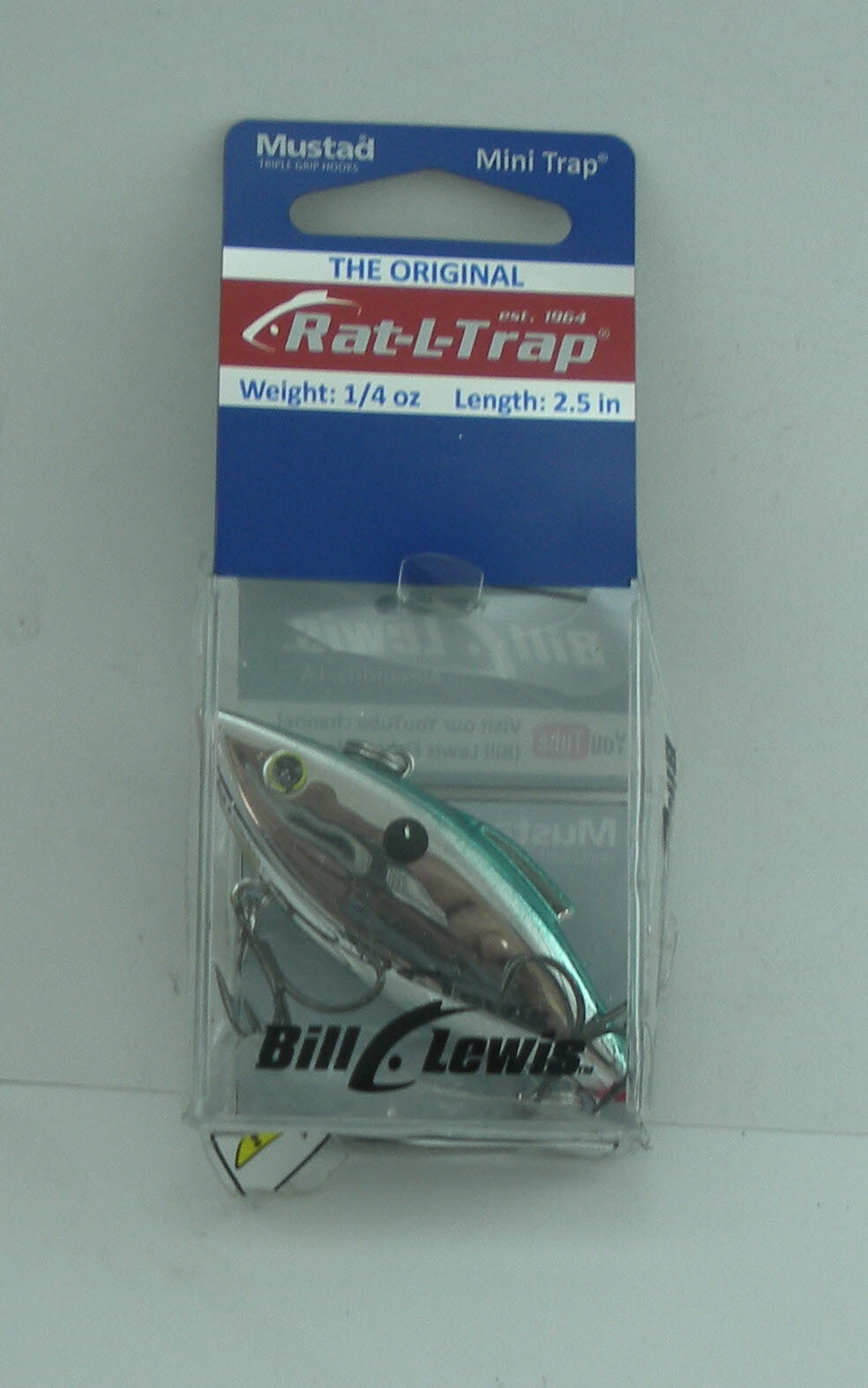 Bill Lewis MT25G Mini-Trap Rattle Trap Color Chrome Green Back 1/4 oz | eBay