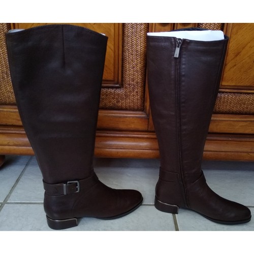 Kenneth Cole New York Women's Branden Buckle Boot Size 7 Brown Boots ...