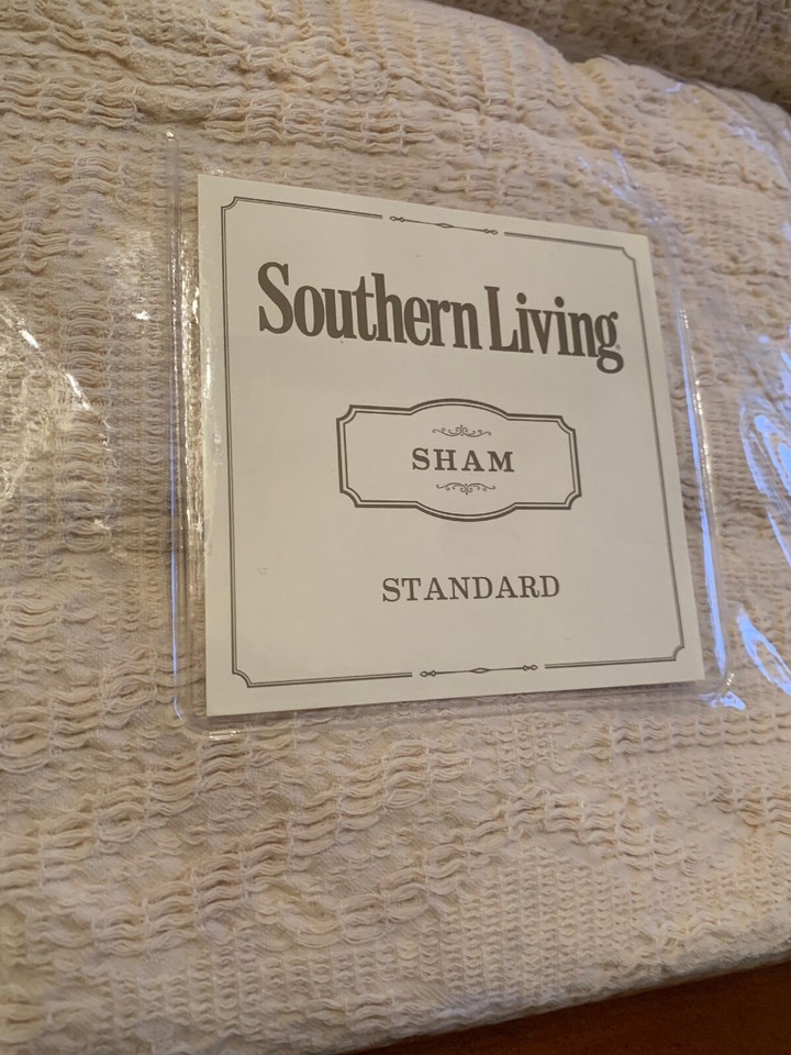Southern Living Set of Queen Coverlet Bedspread & Shams Merrill Beige ...
