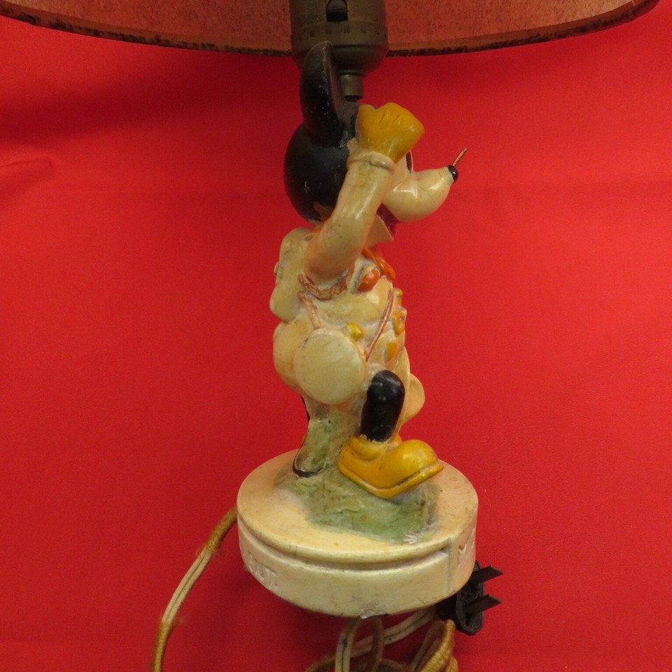 Mickey Mouse Boy Scout Table Lamp C 1938 W.D Ent Walt Disney ...