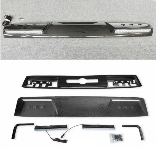 Carbon Fiber Roof Top Spoiler Bar W LED Light DRL For Benz W463A G500 ...