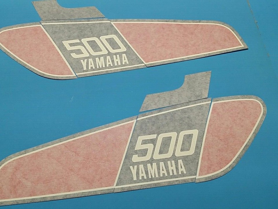 YAMAHA XT500 1976 TANK AND SIDE COVER DECAL GRAPHIC SET (#*Y26) | eBay