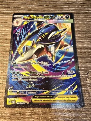 Pokemon Mega Evolution Phantasmal Flames Mega Sharpedo EX (SIR) 127/094 ...