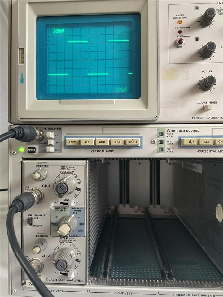 TEKTRONIX 7A18 DUAL TRACE AMPLIFIER PLUG IN TESTED WORKING | eBay
