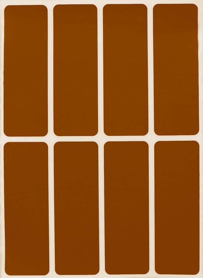 Rectangle Colored Coding Stickers 1 x 3 Inch Writable Labels In 15 ...