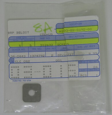 New OMC Outboard Marine Corp Boat OEM Fuel Filter Screen Part No ...