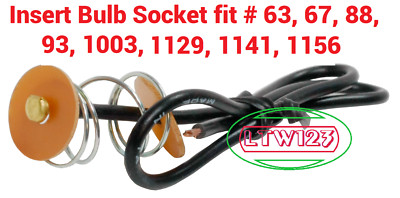 (4) Pig Tail Insert Bulb Socket fit Bulb # 1141,1156,63, 67,1003,89,93 ...