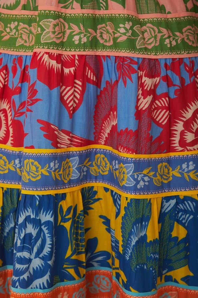 New by Anthropologie Farm Rio Garden Mix Midi Dress XL $290 NWT | eBay