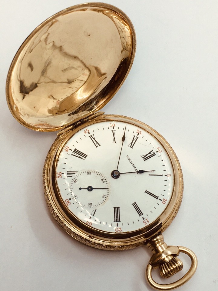 Waltham 14k Solid gold Multi-Color 1900 Antique Pocket Watch Runs Full ...