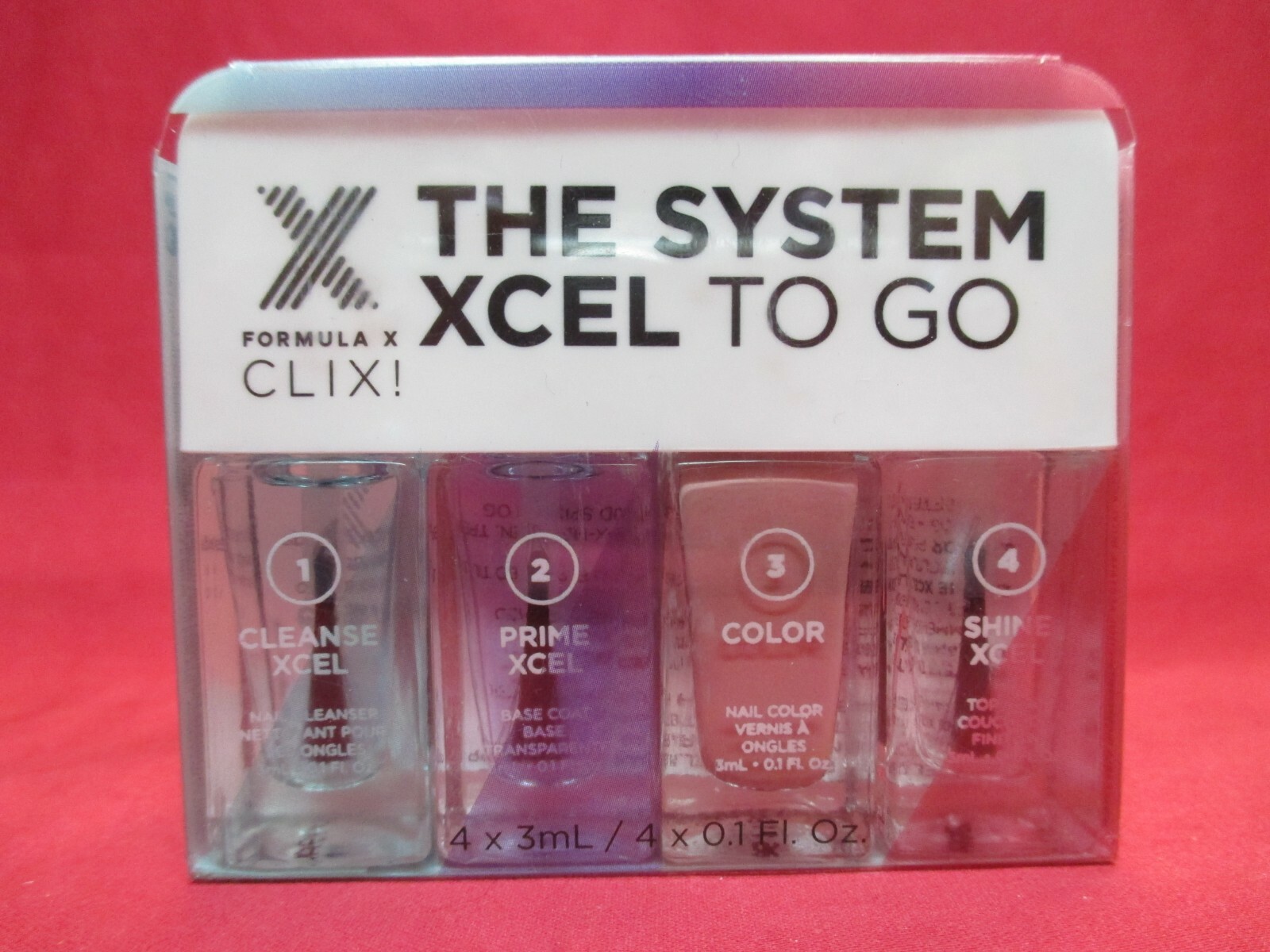 Formula X Clix! The System To Go ~ Mini Bottle 4pk ~U PICK Your Shade ...