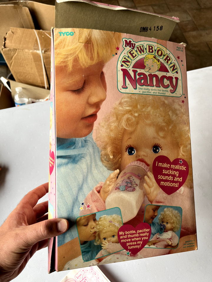 VINTAGE 1993 Tyco MY NEWBORN NANCY Baby Doll w/ Original BOX | eBay