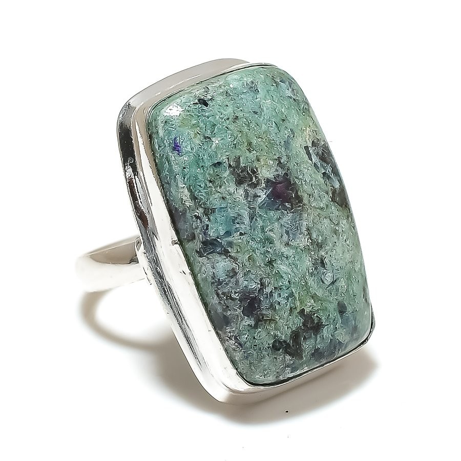 Ruby Fuchsite 925 Sterling Silver Jewelry Ring Size 6 D768 | eBay