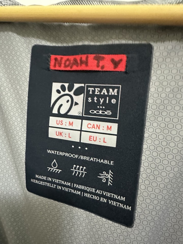 Chick-Fil-A Jacket Men's Blue Team Style Hooded Rain Coat Windbreaker ...