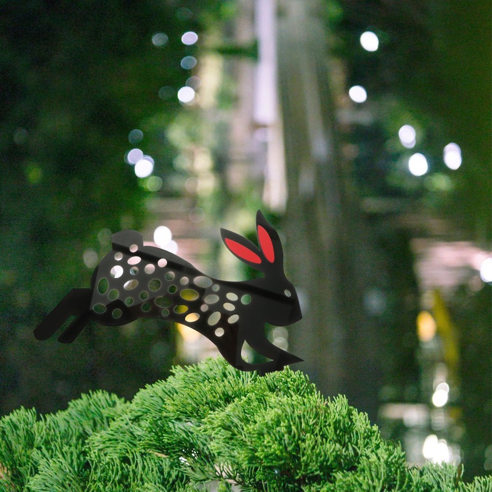 1pc Cartoon Lawn Decoration Decorative Rabbit Shape Garden Billboard ...