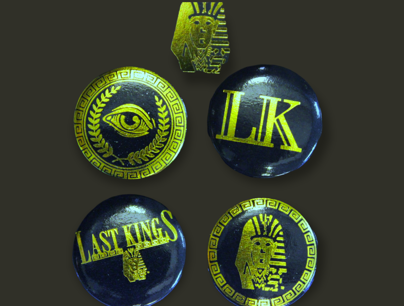 LAST KINGS 4 PACK METAL PINCH BACK PINS Black Tyga Young Money | eBay