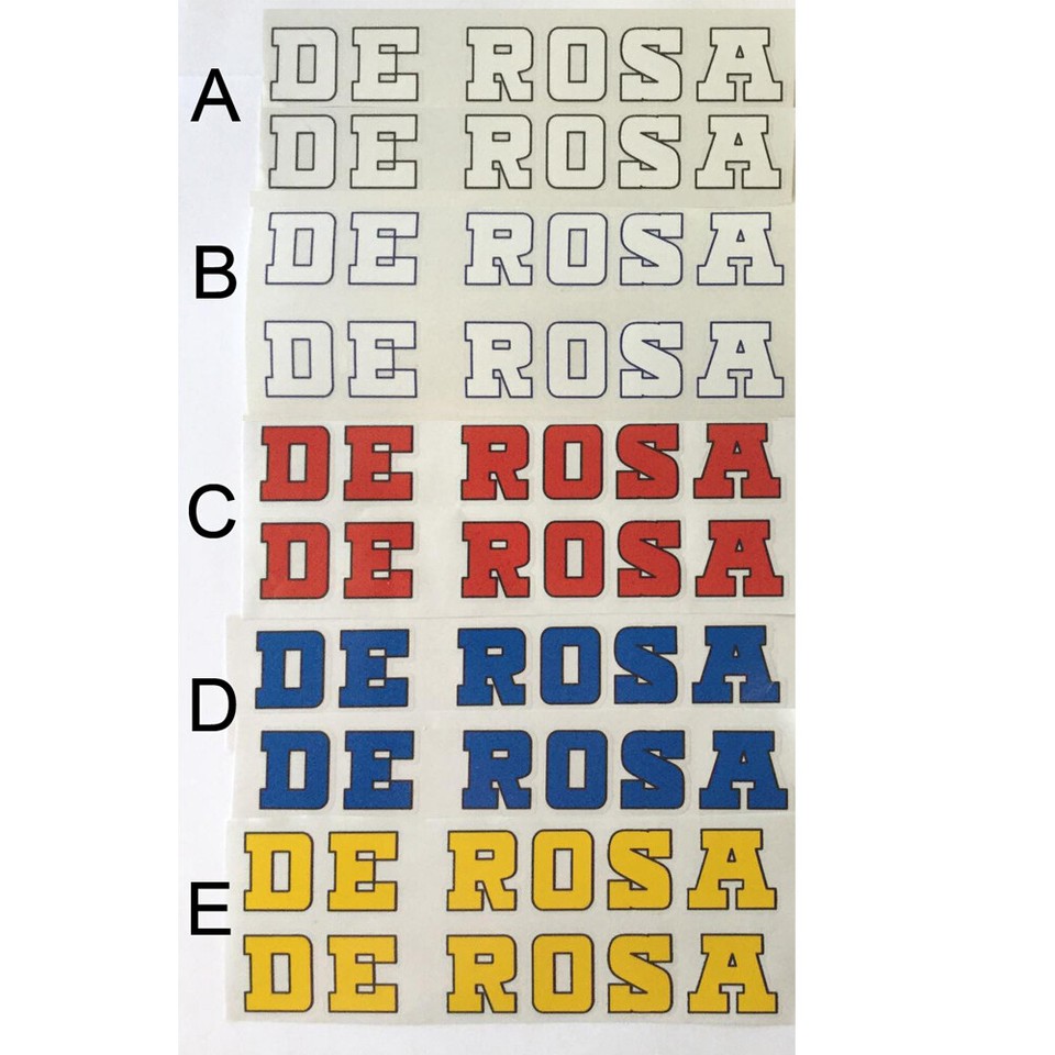 Derosa 1960s decal set choices. One set per sale. | eBay