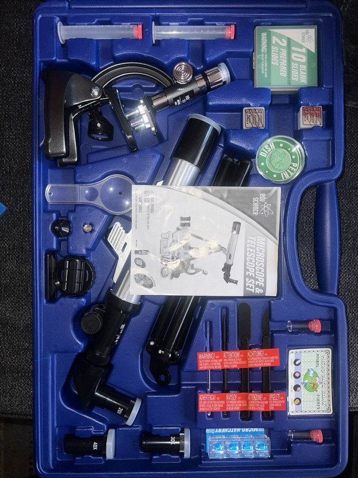 New Edu Science Microscope & Telescope Set 100 Pieces | eBay