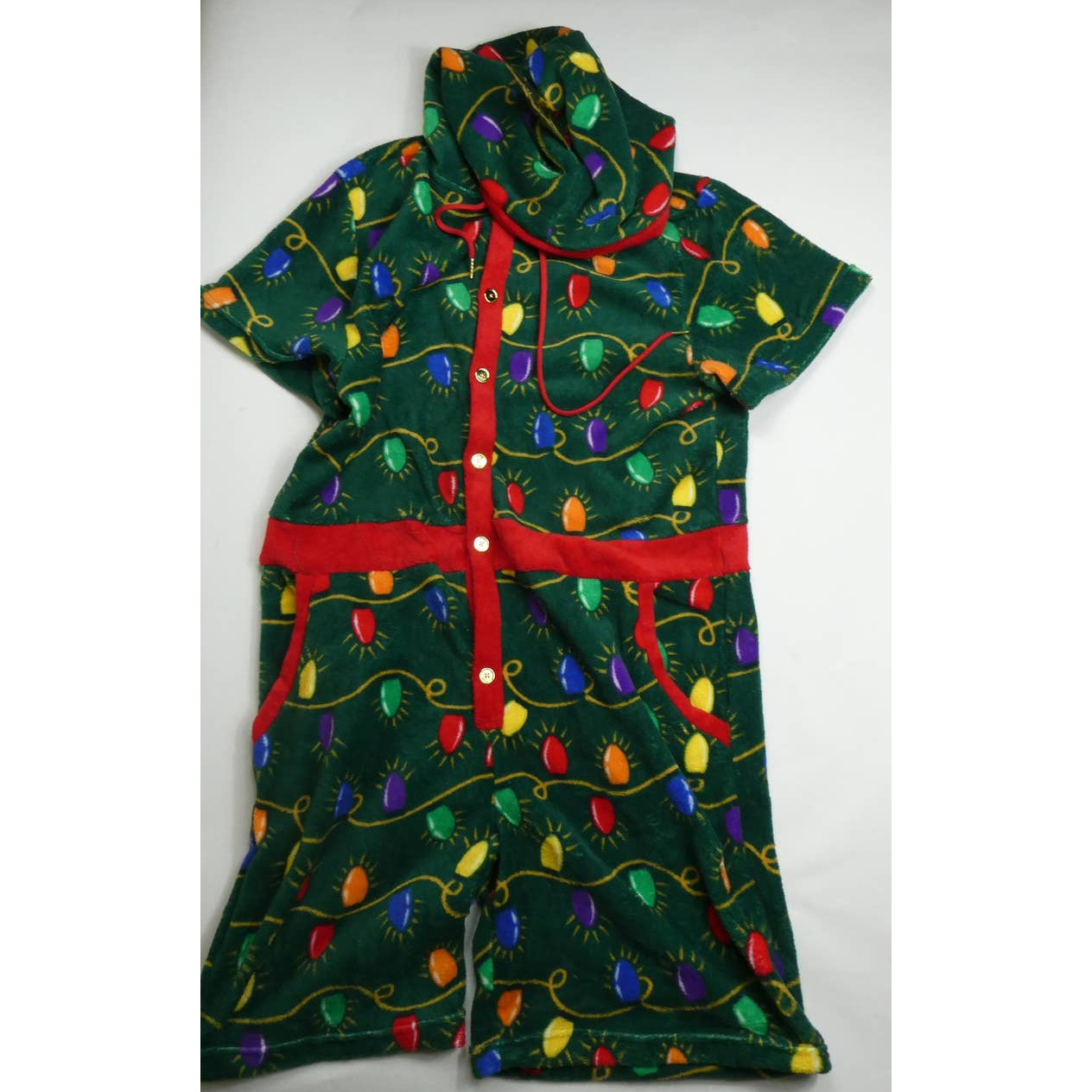 Blizzard Bay Snow Lights men's Ugly Christmas Romper, large, NEW | eBay