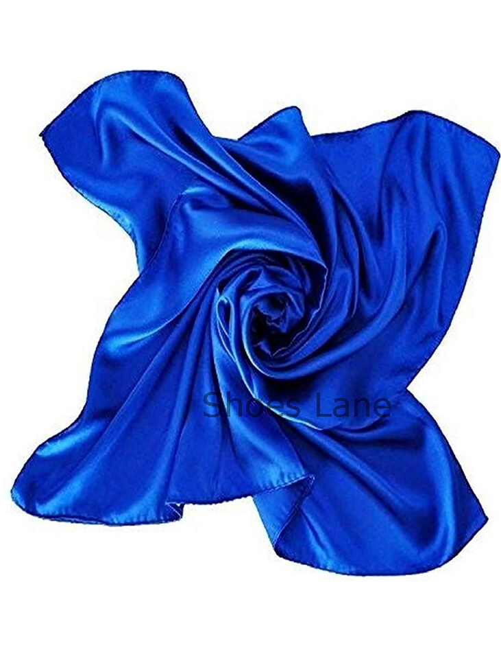 Satin Silk Square Hijab Large Soft Plain Shiny Scarf Head Neck Wrap 90 ...