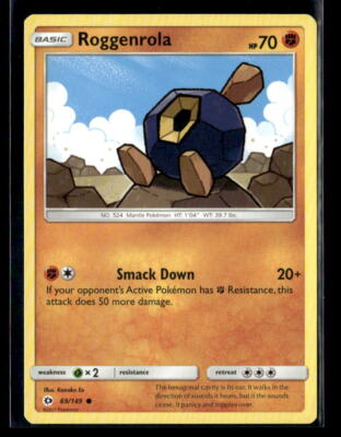 SM Base Set #69/149 Roggenrola Pokemon | eBay