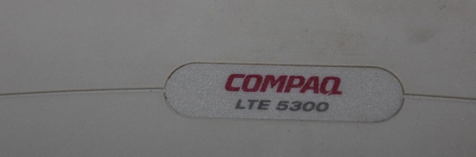 VINTAGE Compaq LTE 5300 2880F Laptop w/Pwr Supply, WORKS: SOLD AS IS | eBay