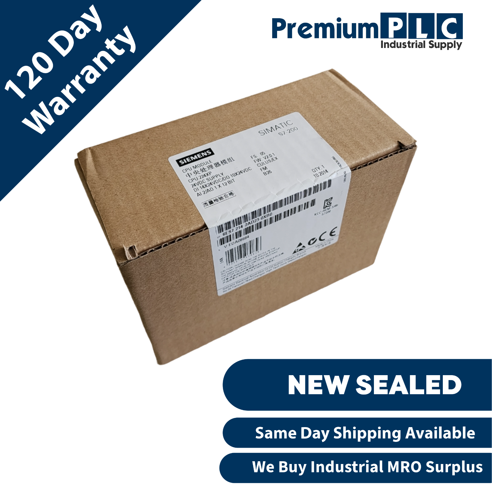 NEW F/S SIEMENS 6ES7214-2AD23-0XB0 SIMATIC S7-200 CPU 224XP MODULE FW ...