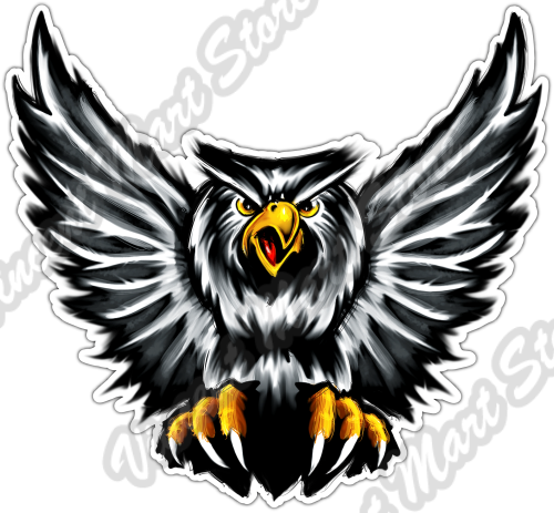 Owl Bird Wildlife Flying Woods Animal Owls Car Bumper Vinyl Sticker ...