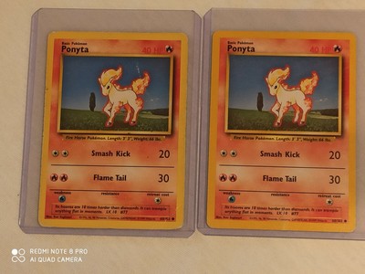Pokemon First Edition Base Set Ponyta 60/102 (SET OF TWO) | eBay