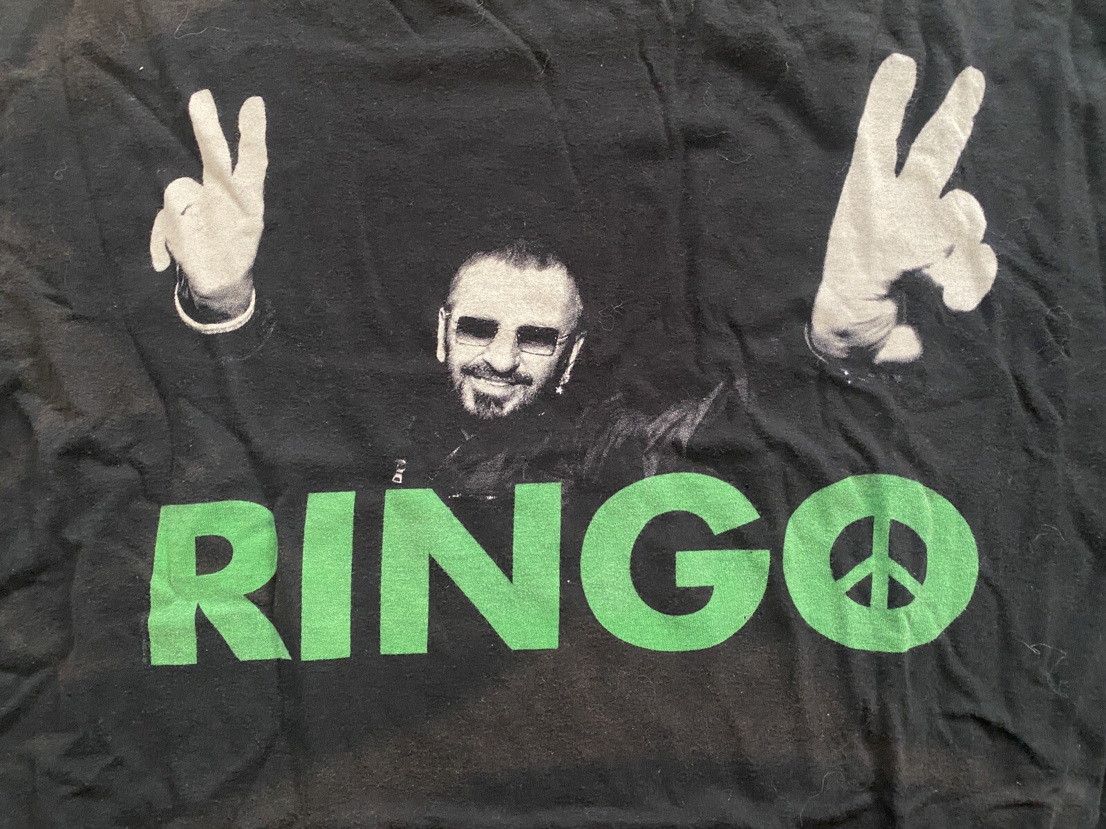 Vintage Ringo Starr Black Short Sleeve T-shirt Sz 2XL - Gem