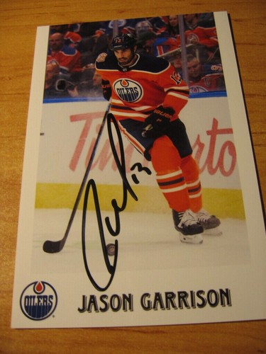 Jason Garrison - Edmonton Oilers - SIGNED PHOTO - en | eBay