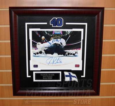 Tuukka Rask Boston Bruins Signed Autographed 2014 Olympics Finland ...