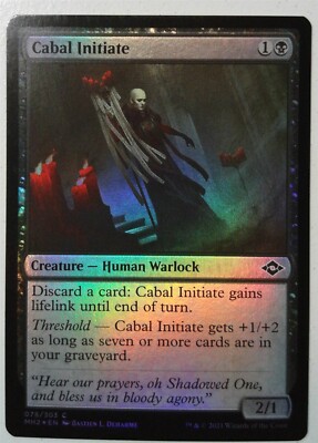Cabal Initiate *FOIL Common* Magic MtG x1 Modern Horizons 2 | eBay