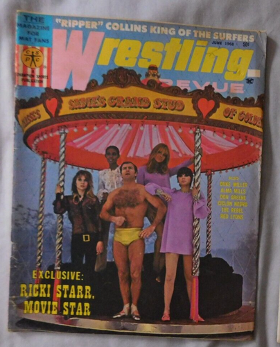 June 1968 Wrestling Revue Magazine VG Ripper Collins Ricki Star Red ...