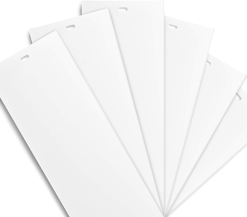 White Vertical Replacement Blinds Slats Sliding Glass Door Window (6 ...