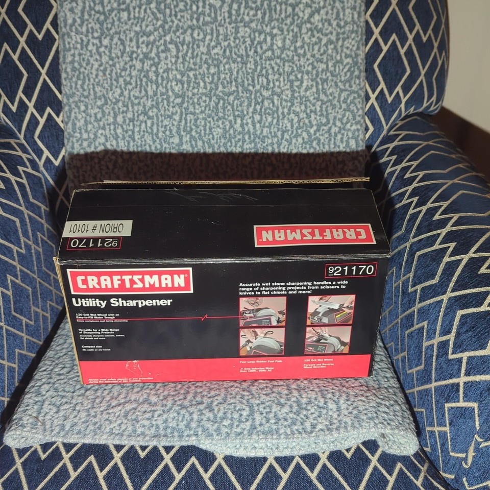 Craftsman 21170 Wet Stone Utility Sharpener 120 Grit Wet Wheel 921170 ...