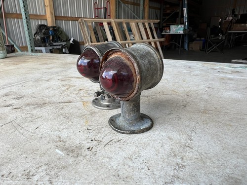 Vintage Antique Fender Marker Lights Pair Model A T Ford Hot Rat Rod ...