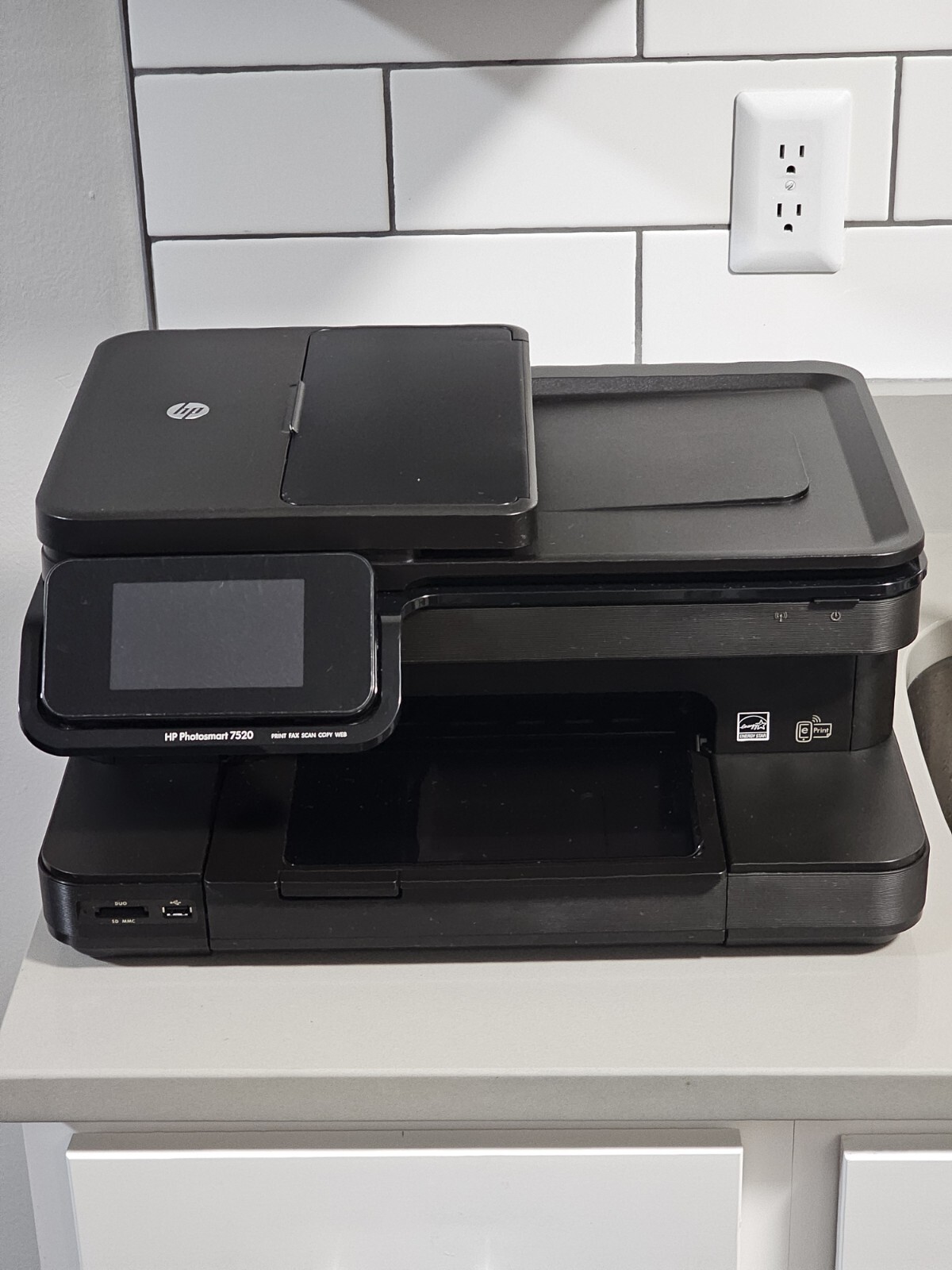 HP Photosmart 7520 All-In-One Inkjet Printer FULLY TESTED Page Count ...