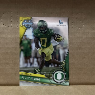 2023 BUCKY IRVING 1ST BOWMAN CHROME UNIVERSITY #153 ROOKIE RC CARD ...