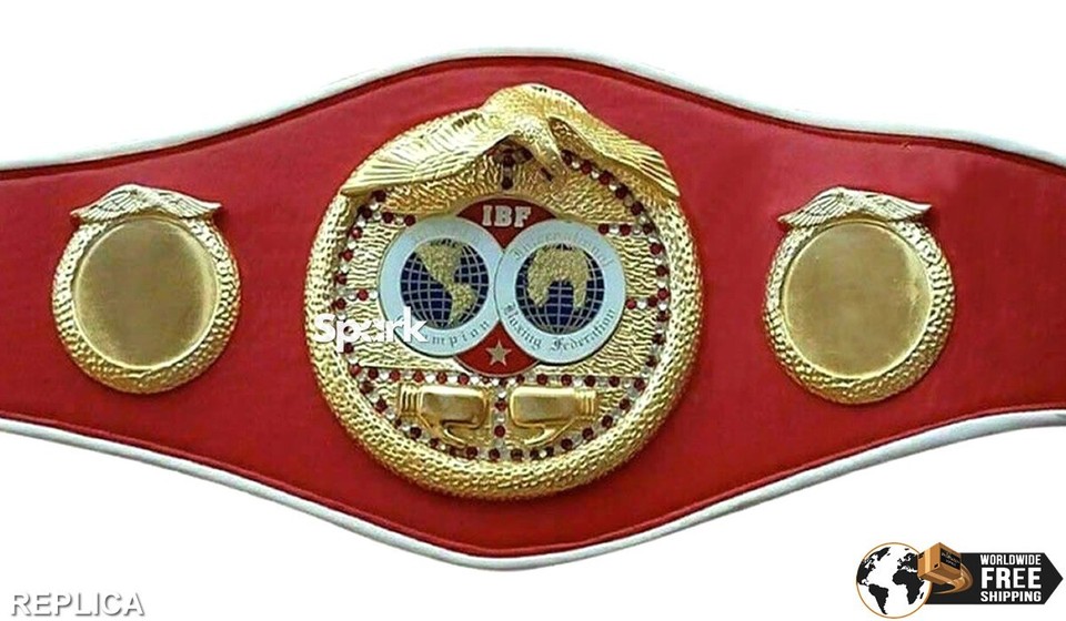 IBF World Boxing Champion Title Belt Flux Leather 3D Design Adult Size ...