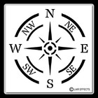 Compass Face STENCIL Nautical/North South East West Travel/Sport - In 3 ...