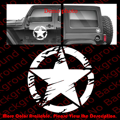 Distressed ARMY STAR Vinyl Decal Car/Window For US Armed Services ...