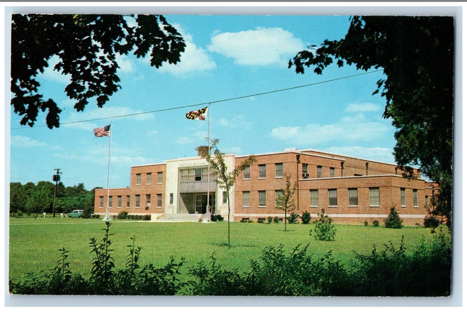 Salisbury Maryland Postcard Maryland National Guard Armory Building ...