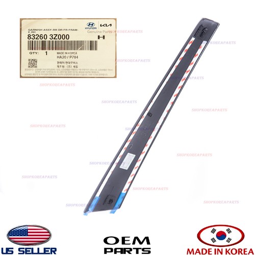 Genuine Rear Door Molding Outside Vertical RIGHT ⭐OEM⭐ Hyundai 83260 ...