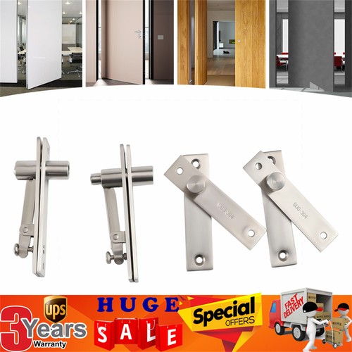 2-Set Heavy Duty 360° Rotating Hidden Bookcase Hinge Secret Door Pivot ...