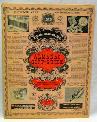 MRS DOROTHY DAMAR ALMANAC GIFT PREMIUMS SALES CATALOG BROCHURE 1959 ...