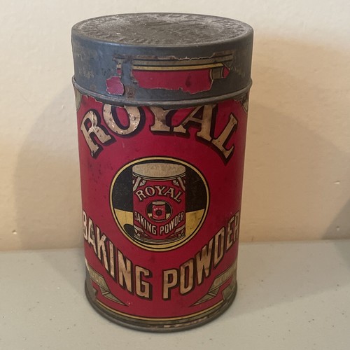 Antique Royal Baking Powder 1 lb. Tin Embossed Lid | eBay