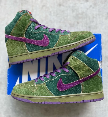 Nike Sb Dunk High Skunk 420 Size 10.5 9/10 OG All Rare Super Clean | eBay