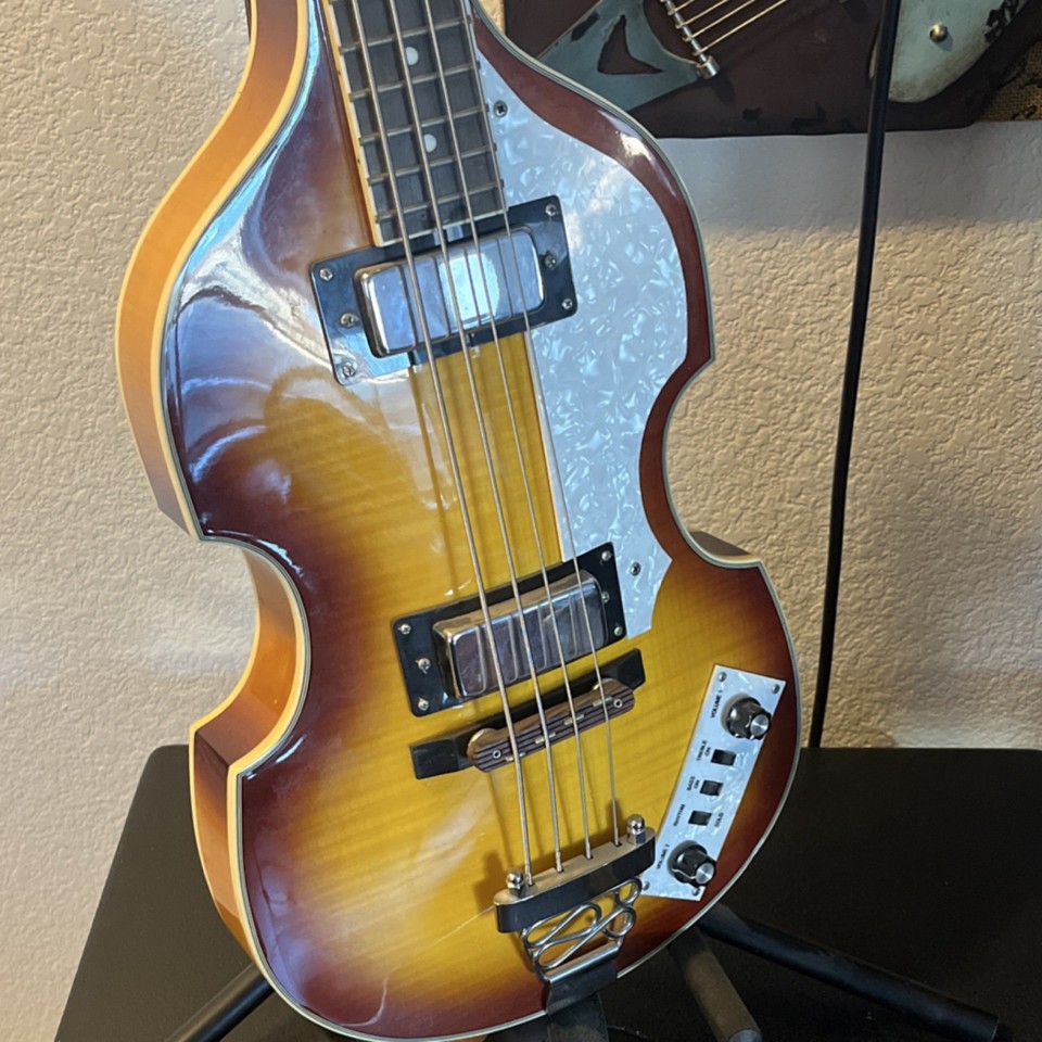 Rogue Violin Bass Electric 4-String Solid Body Sunburst Bass Guitar | eBay