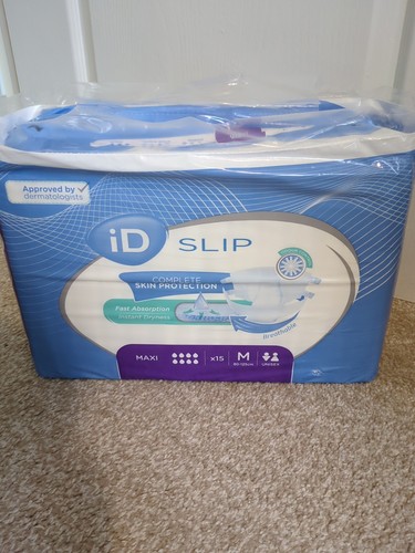 ID Incontinence Slip Maxi Medium Cotton Feel 3700ml, Pack of 15 | eBay UK