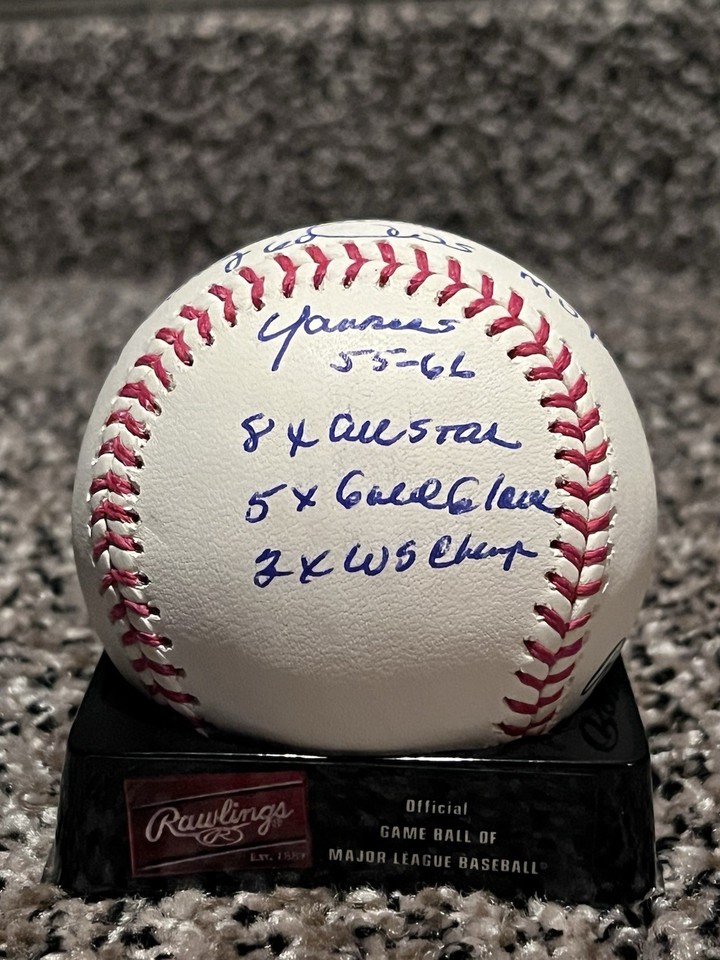 Bobby Richardson Autographed Multiple Inscriptions OMLB Baseball | eBay